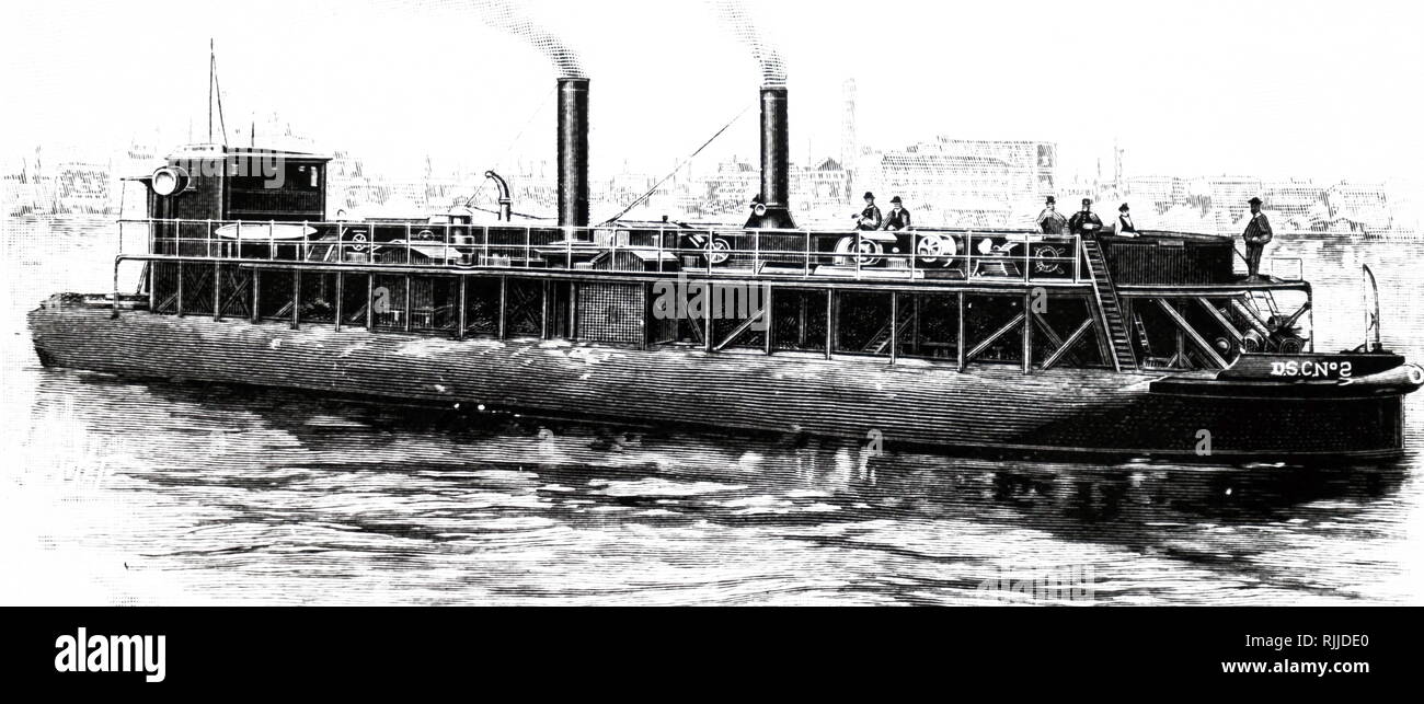 Garbage barge illustration hi-res stock photography and images - Alamy