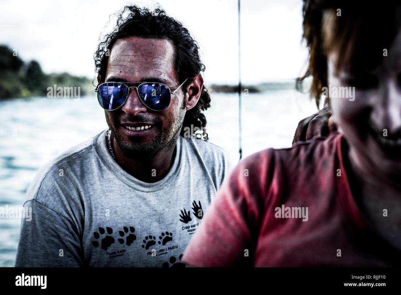 A nice portrait of a happy Costa Rican man, a local tour Guide at the ...