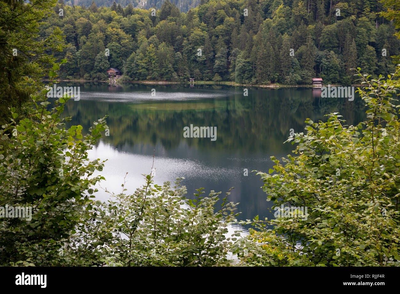 Freibergsee, Oberstdorf, Stillachtal, Allgäu, Allgäuer Alps, Bavaria ...