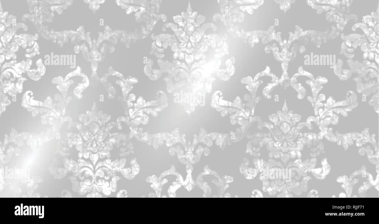 Rococo pattern texture Vector. Floral ornament decoration. Royal ements ...