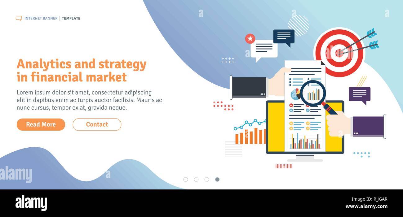 Analytics and strategy in financial market. Teamwork and success in ...