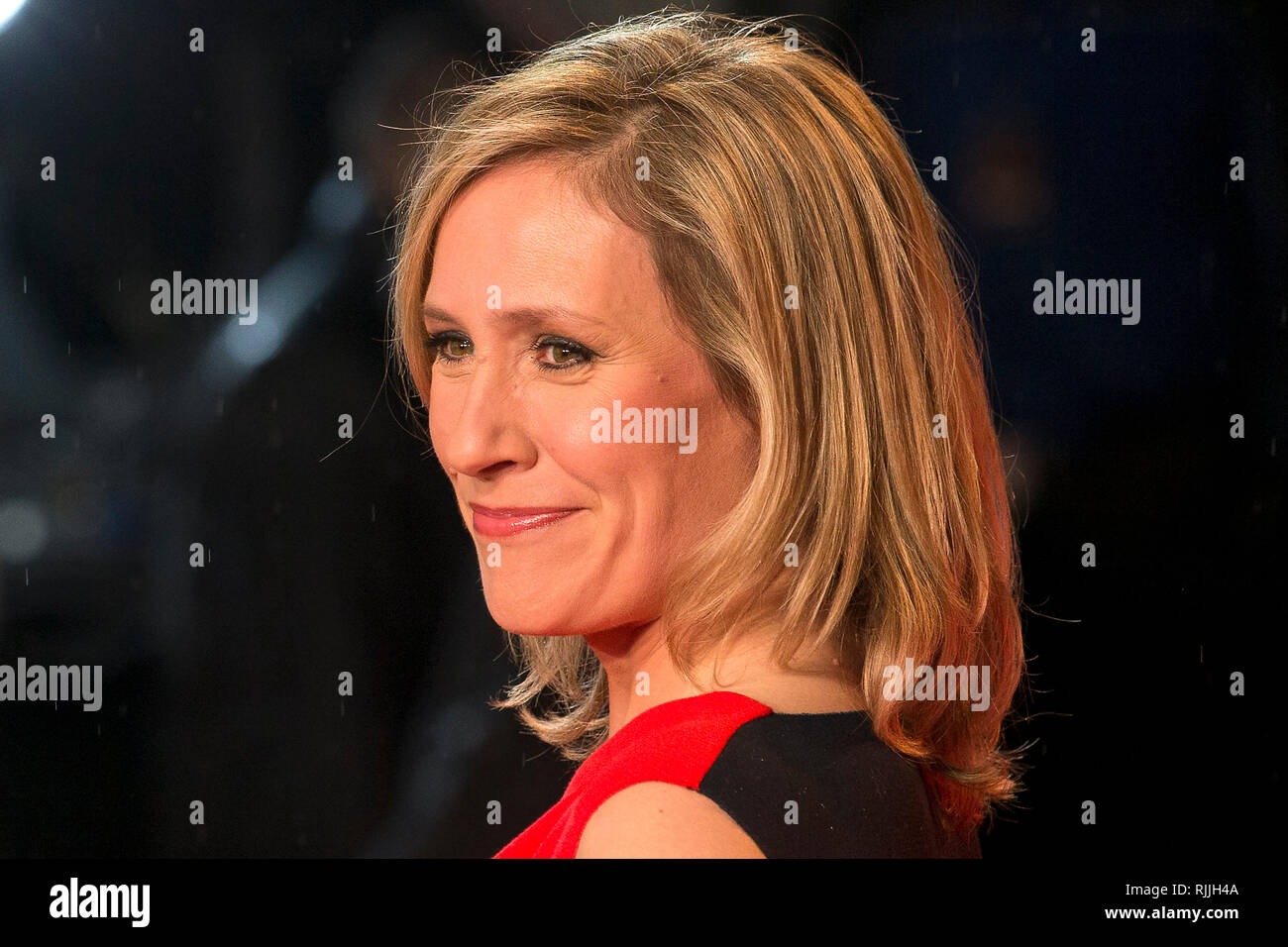 Sophie Raworth at a film premiere in London. March 7, 2013 Stock Photo ...