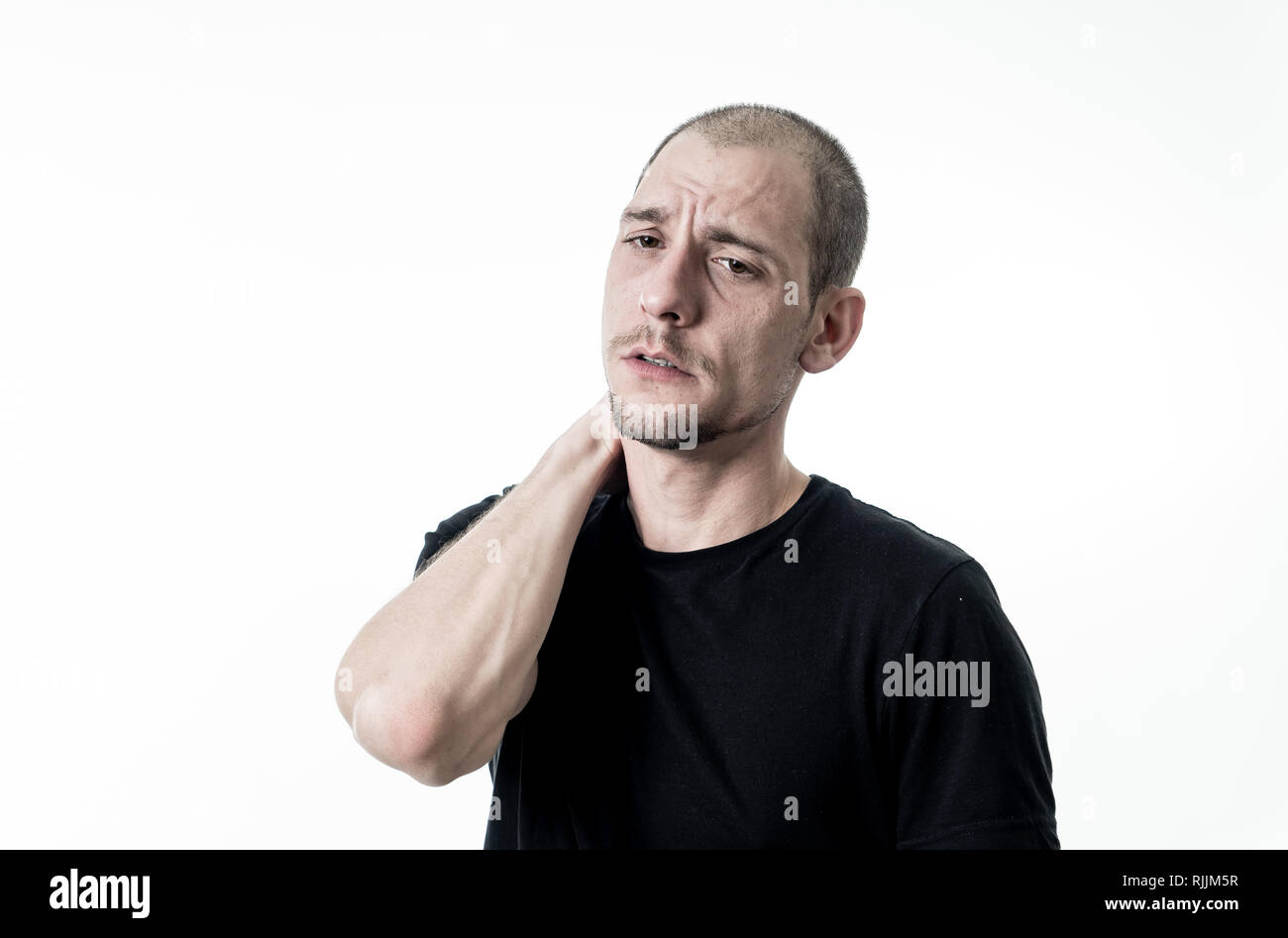 People portraits of human emotions and facial expressions. Young adult ...