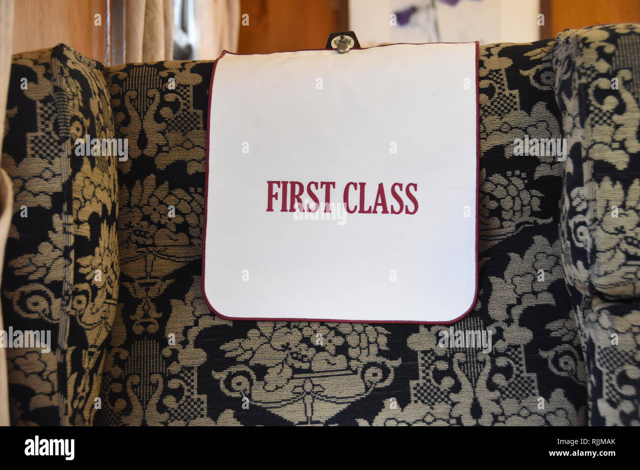 First class railway travel on the Settle-Carlisle service Stock Photo ...