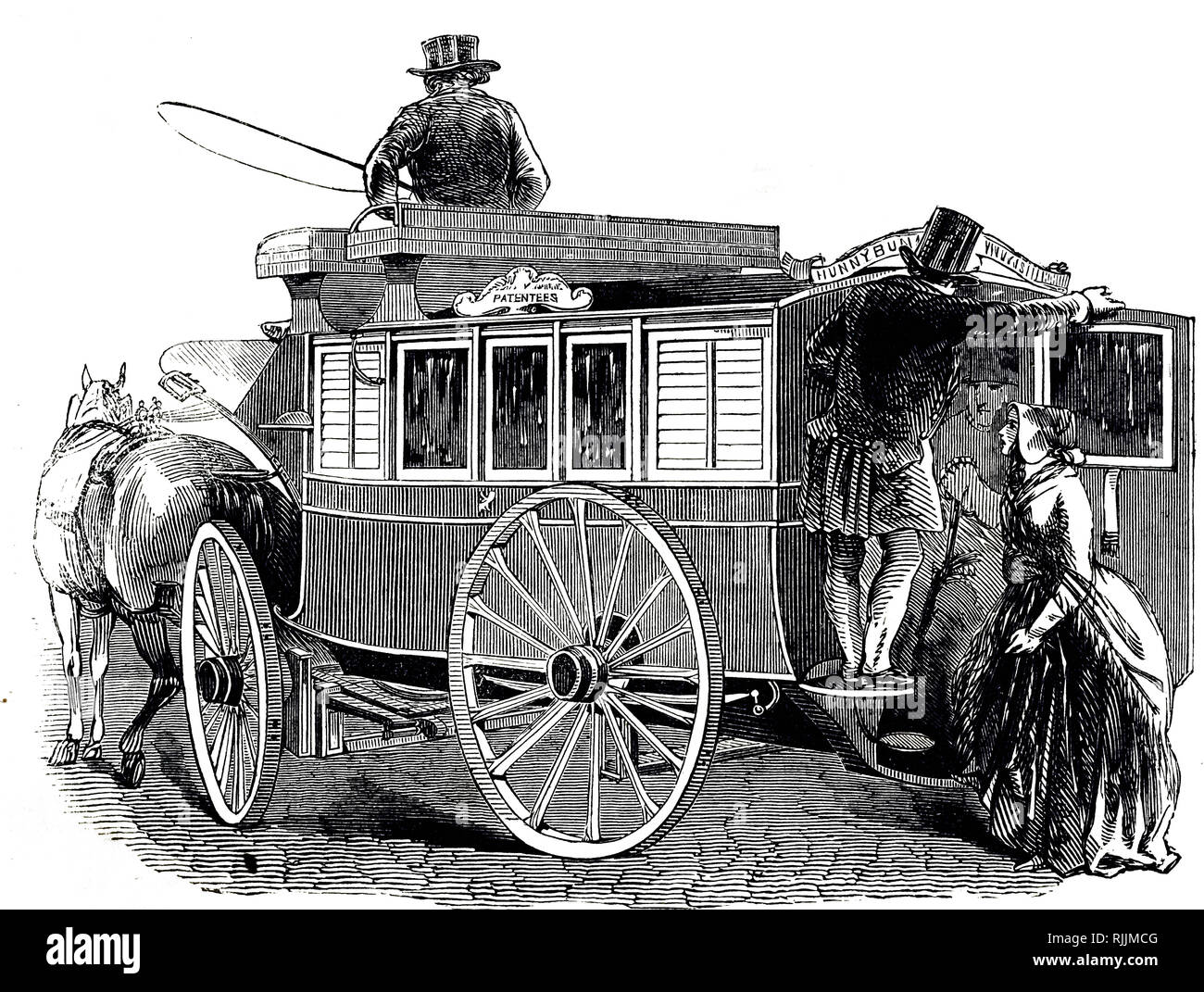 Horse drawn omnibus hi-res stock photography and images - Alamy