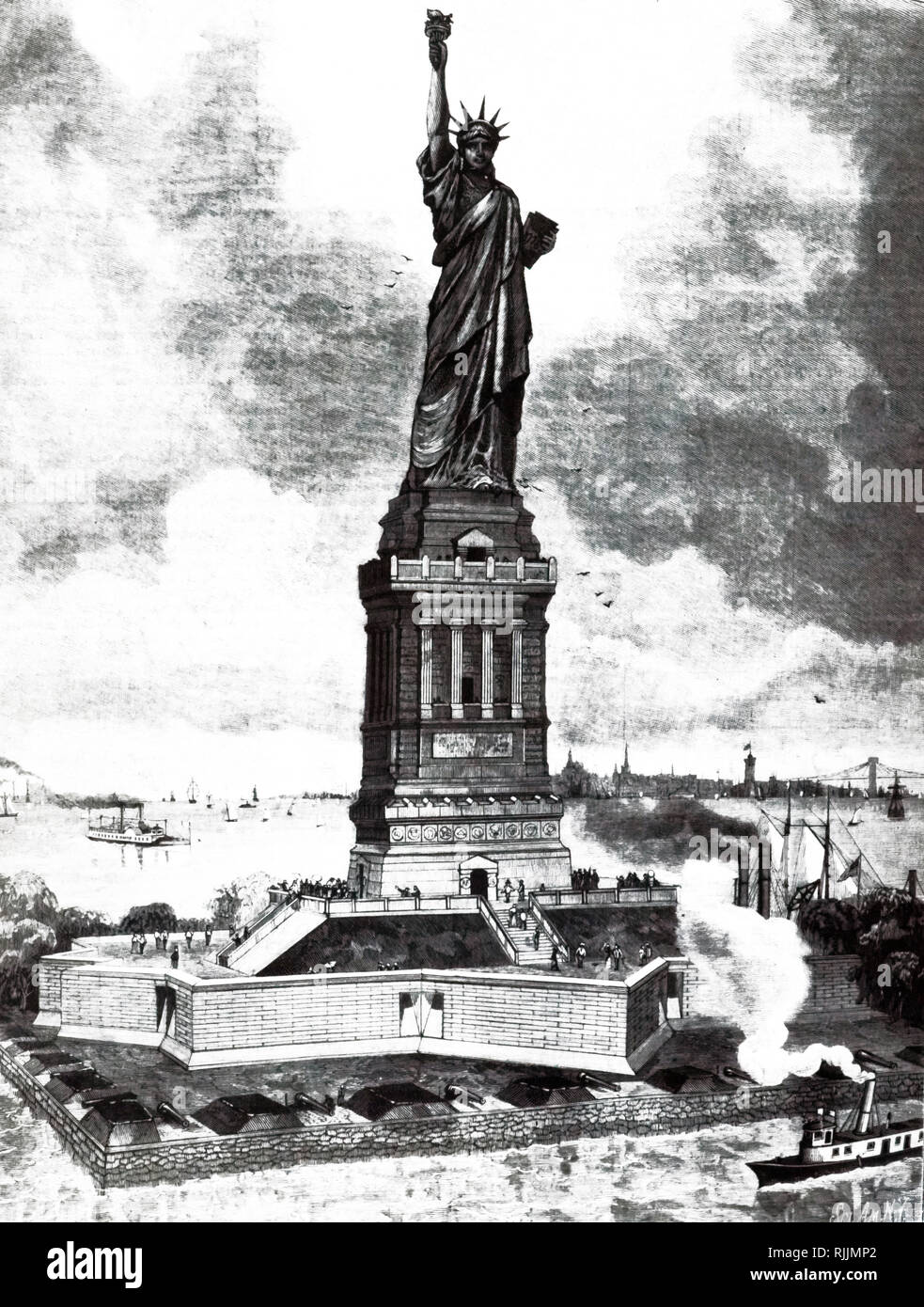 Statue of liberty 1886 hi-res stock photography and images - Alamy