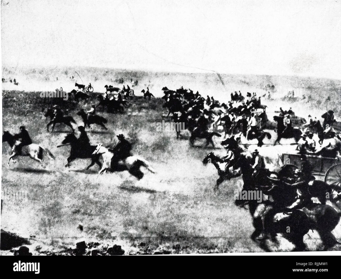 Buffalo hunting 19th century hi-res stock photography and images - Alamy