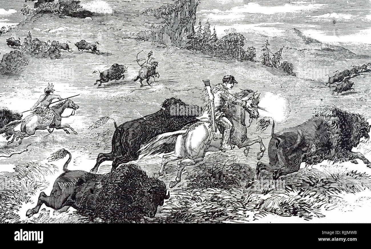 Buffalo hunting 19th century hi-res stock photography and images - Alamy