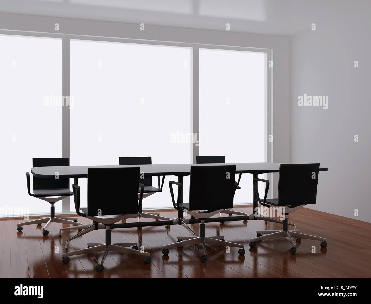 High resolution image interior. 3d illustration modern interior. Office ...