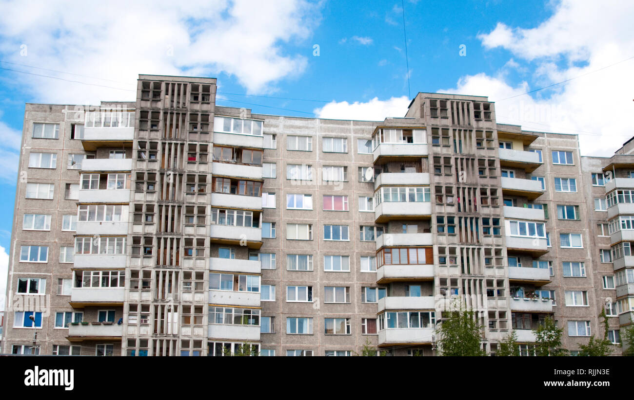 High resolution image. Building of the many-storeyed house Stock Photo ...