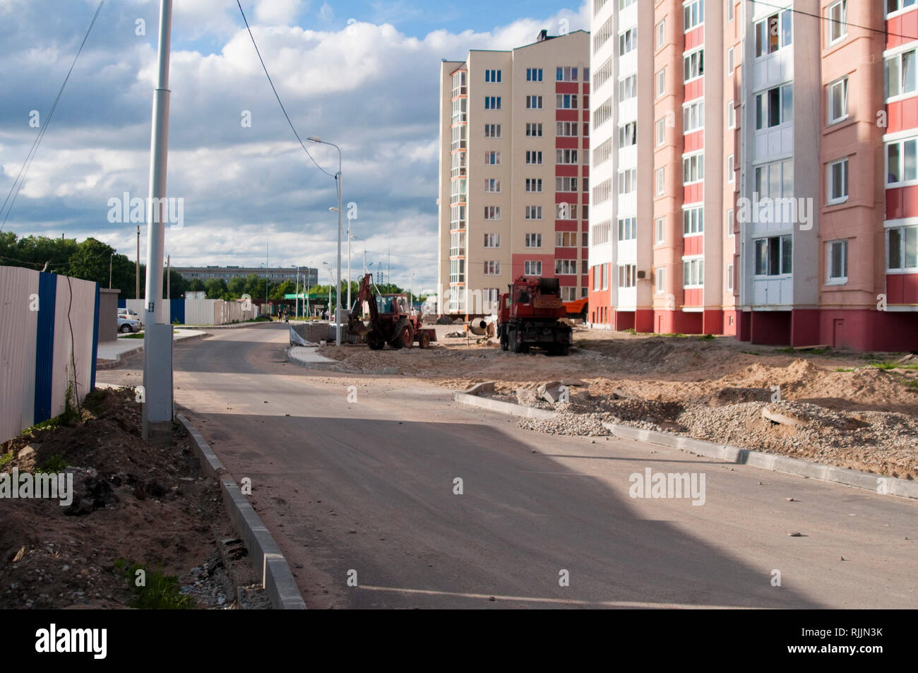 High resolution image. Residential building in the city of Kaliningrad ...
