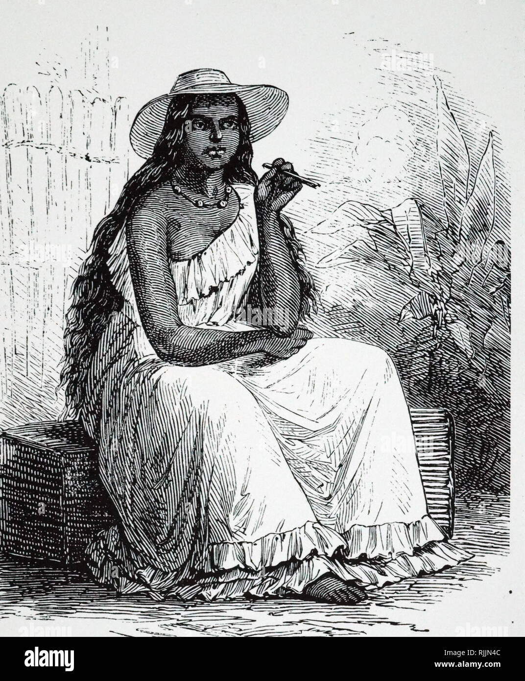 Engraving 19th century native american hi-res stock photography and ...