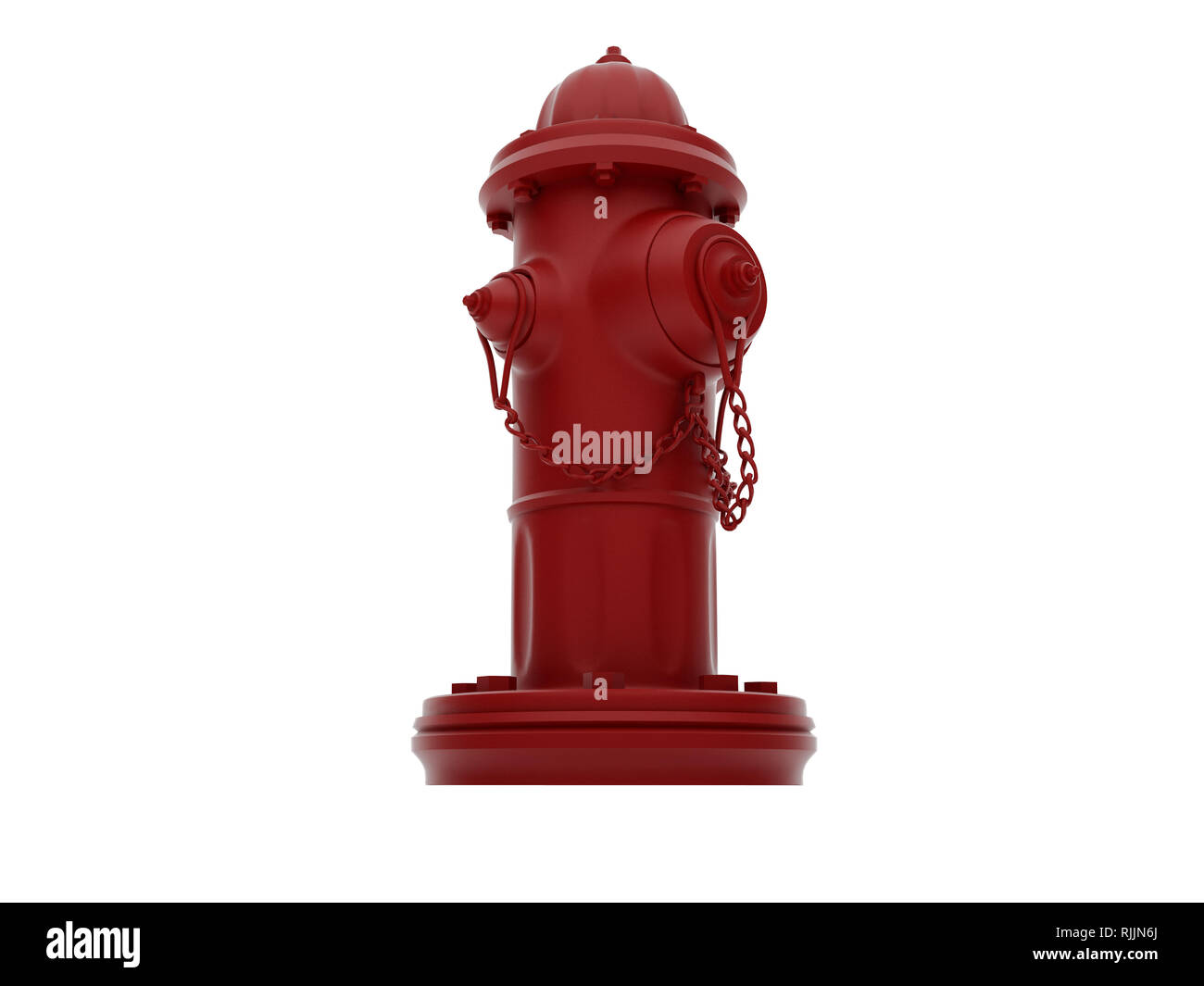 Vintage Red Fire Hydrant isolated over white. High resolution image ...