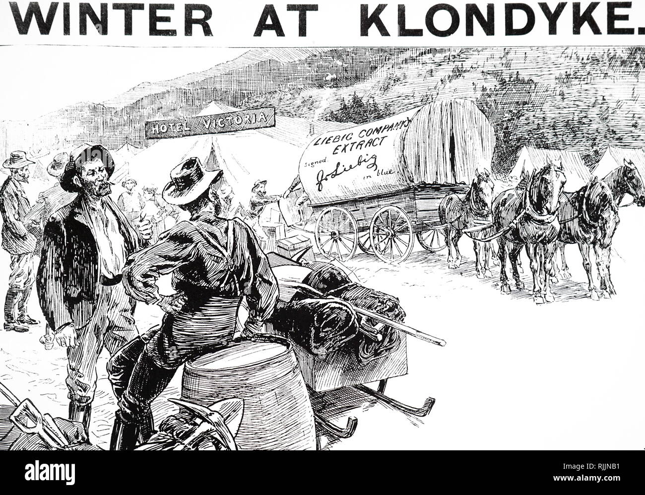 Canada 19th century gold rush hi-res stock photography and images - Alamy