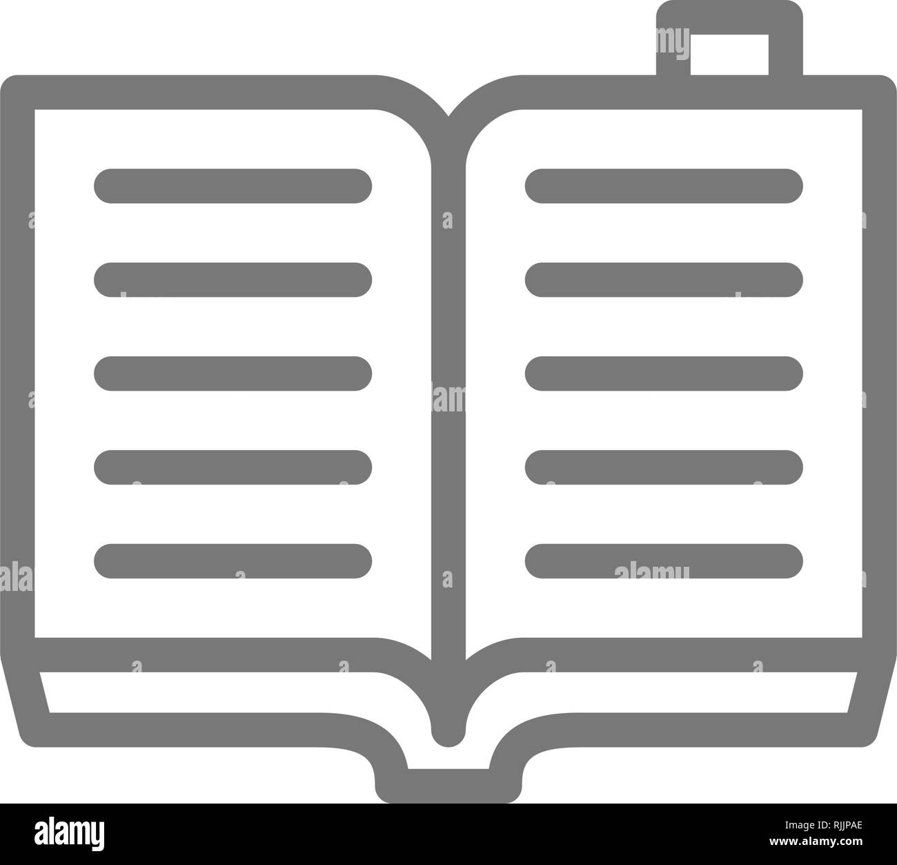 Open book, criminal code line icon Stock Vector Image & Art - Alamy