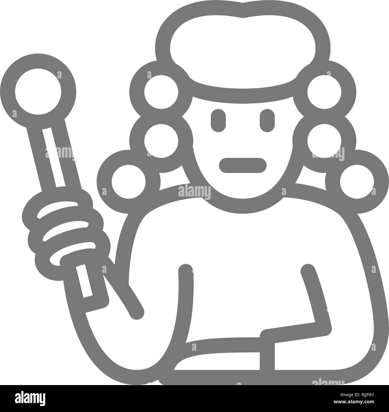 Judge outline Black and White Stock Photos & Images - Alamy