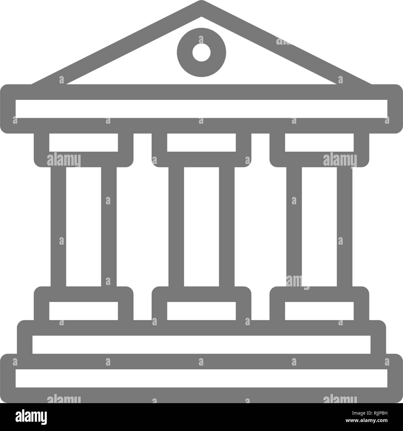 Courthouse architecture justice Stock Vector Images - Alamy