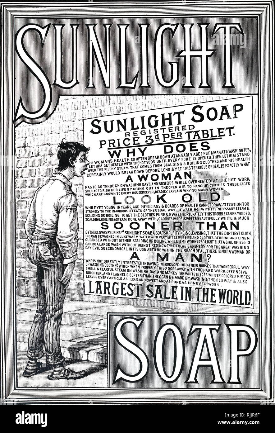 Sunlight soap advert hi-res stock photography and images - Alamy