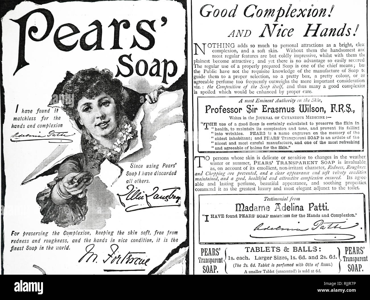 Pears soap advert hi-res stock photography and images - Alamy