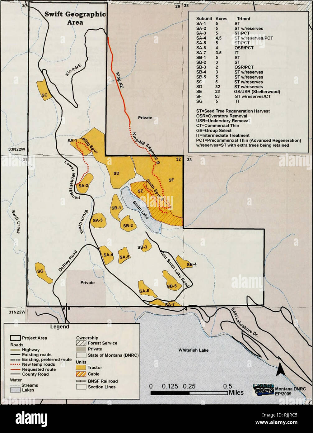 Timber lake map hi-res stock photography and images - Alamy