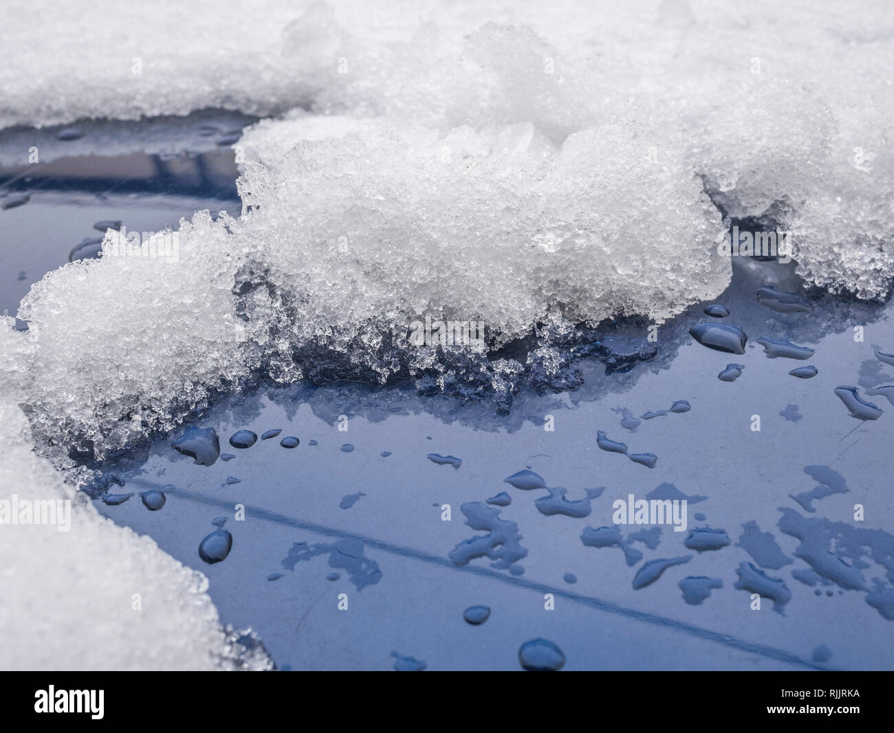 Thawing snow car hi-res stock photography and images - Alamy