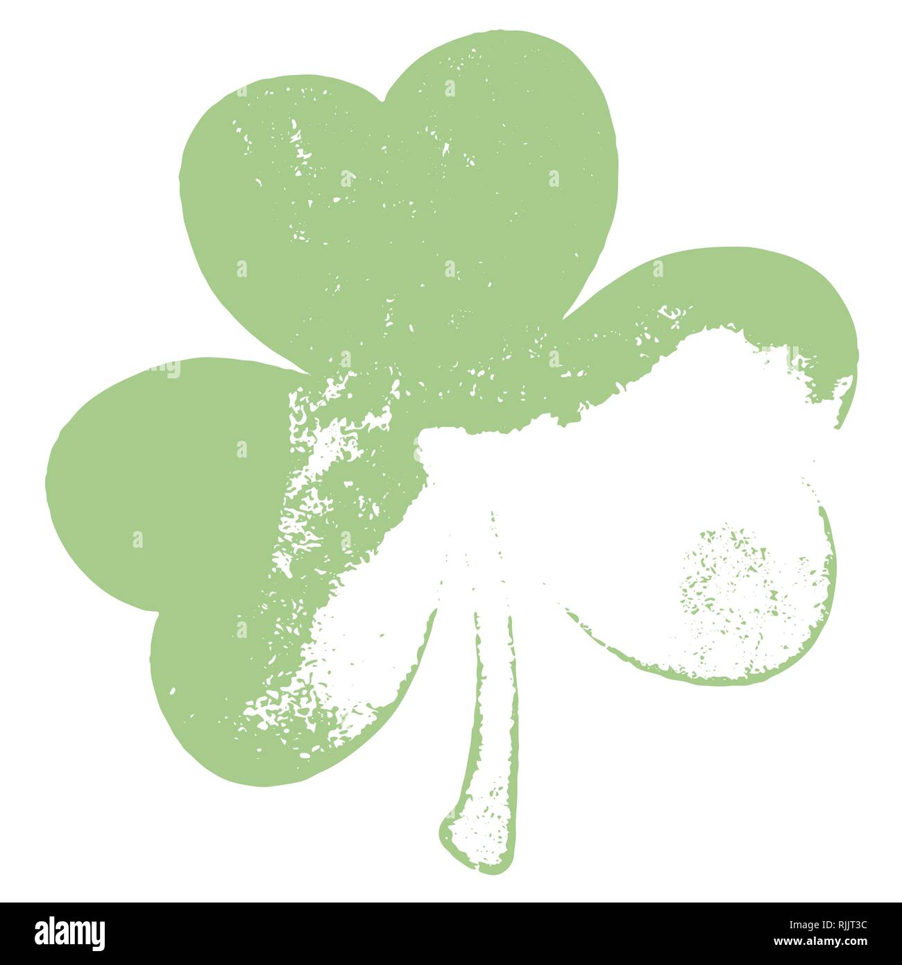 Grunge Clover Leaf Stock Vector Image & Art - Alamy
