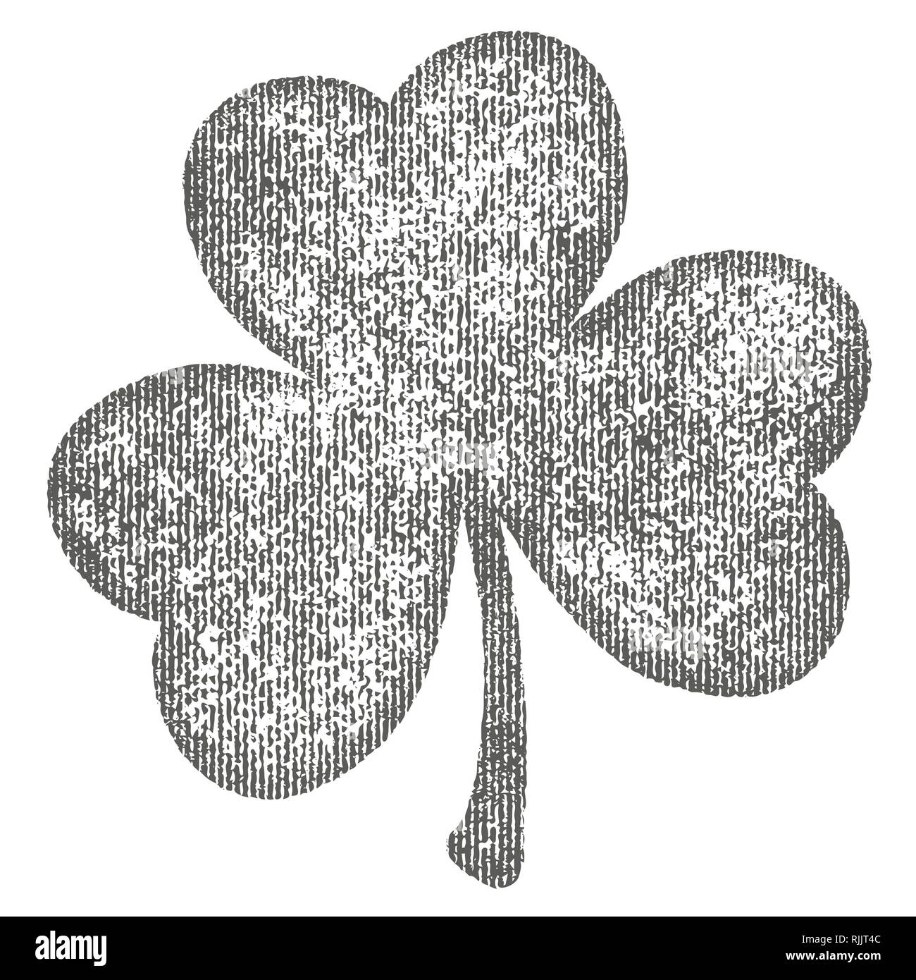 Grunge Clover Leaf Stock Vector Image & Art - Alamy