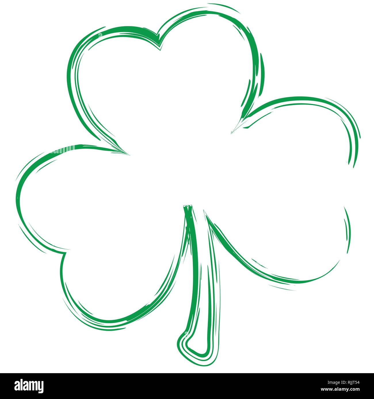 Grunge Clover Leaf Stock Vector Image & Art - Alamy