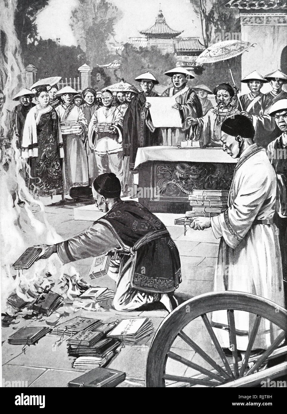Burning of books china hi-res stock photography and images - Alamy