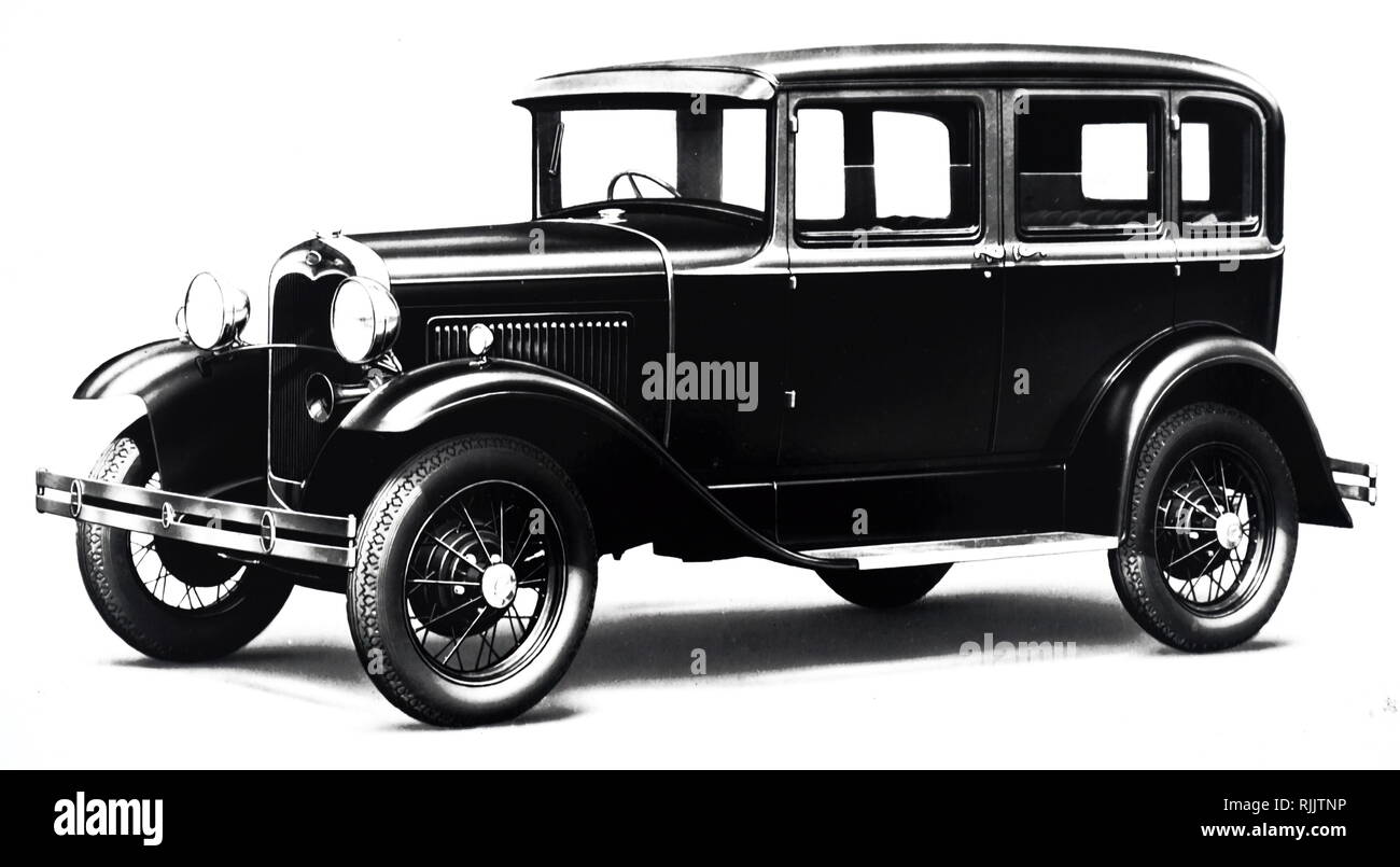 A photograph of the Ford 'A' Saloon model. Dated 20th century Stock ...