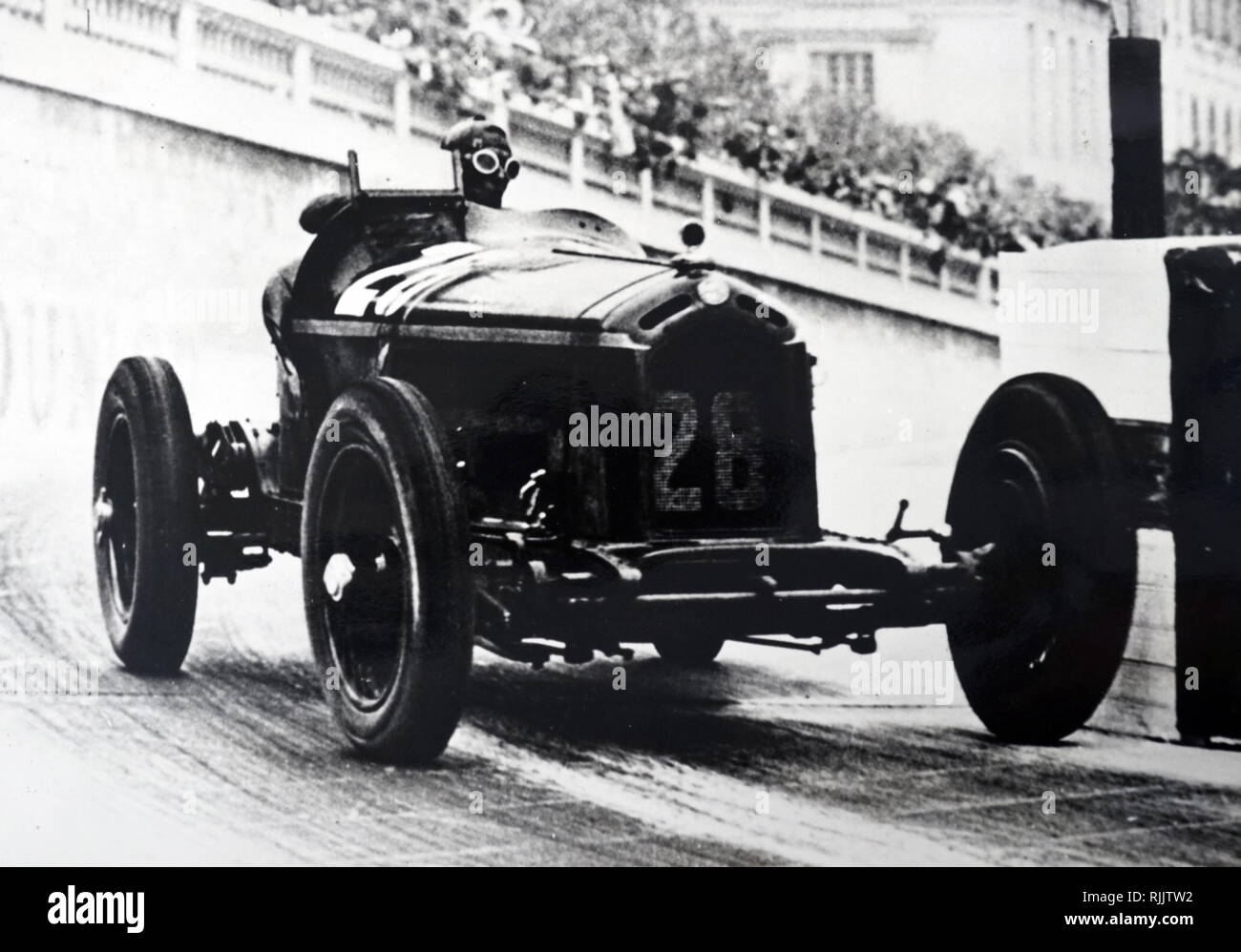 A photograph of Tazio Nuvolari in an Alfa Romeo. Tazio Nuvolari (1892 ...