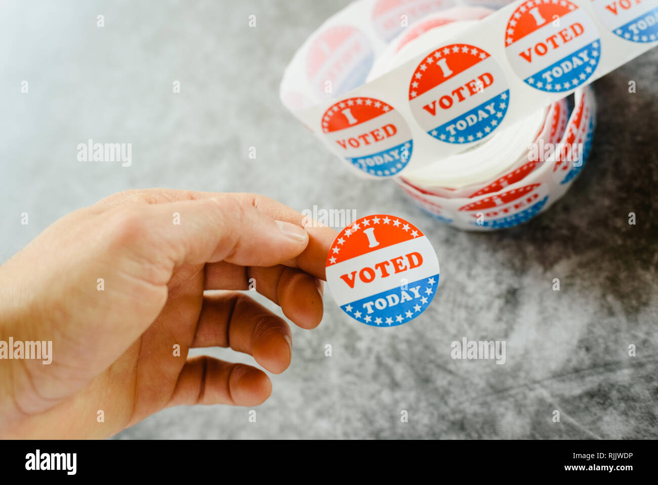 Man hand holding supporter hi-res stock photography and images - Alamy