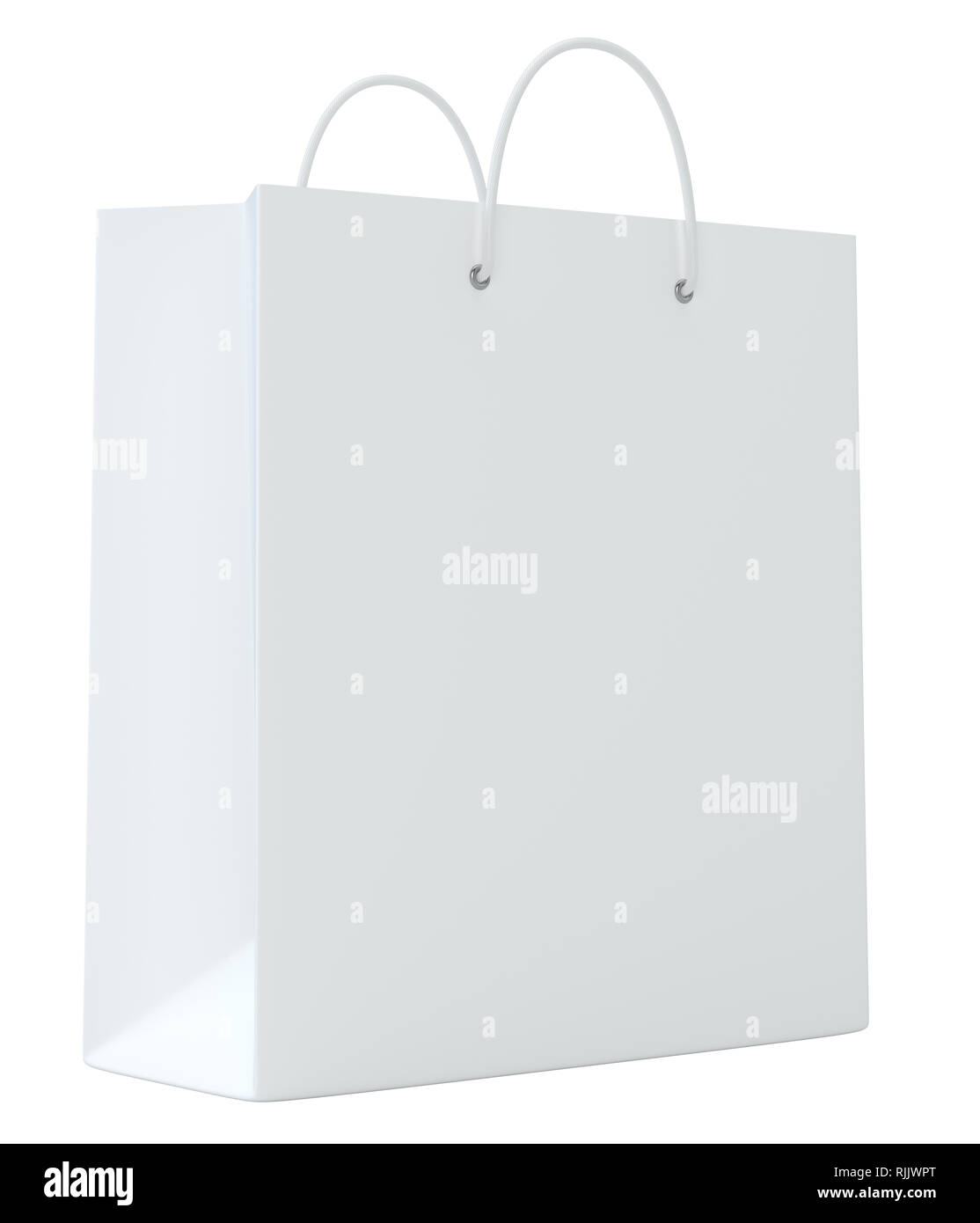 Empty Shopping Bag for advertising and branding. Isolated on white ...