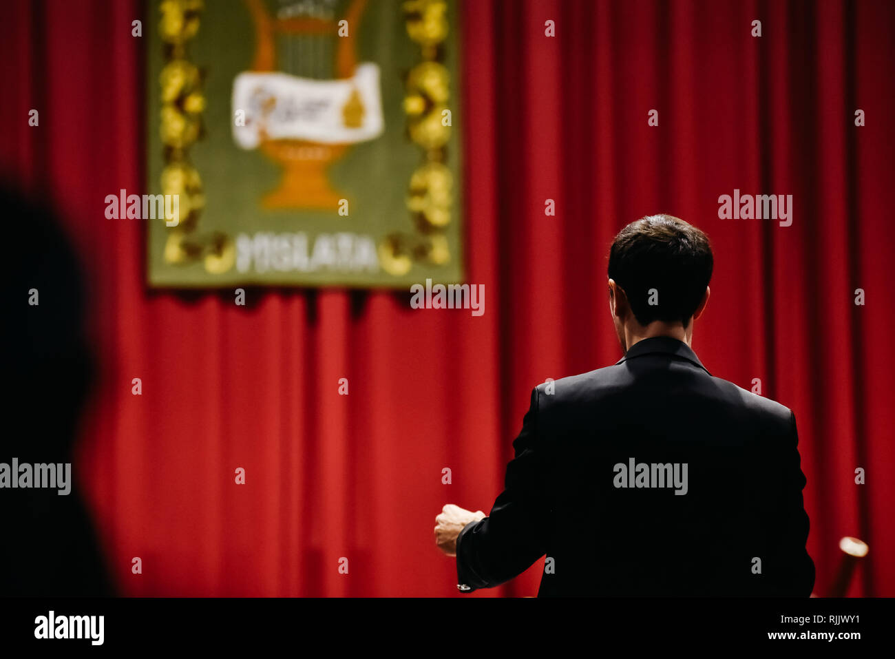 Conductor Baton Sheet Music High Resolution Stock Photography and ...