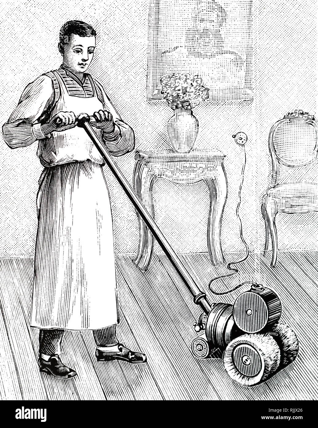 Electric floor polisher hi-res stock photography and images - Alamy