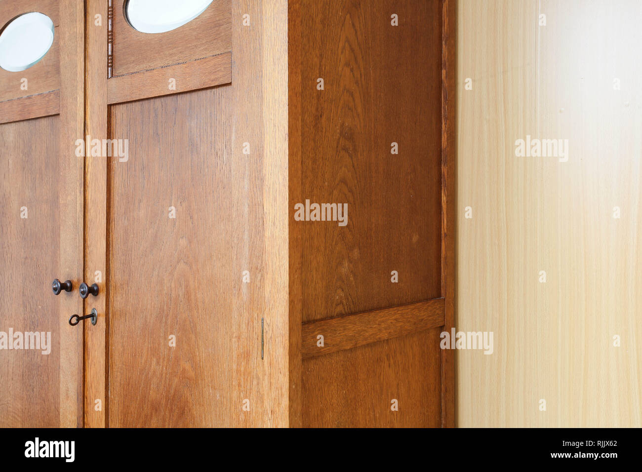 Antique vintage wood wardrobe background texture, vintage design Stock ...