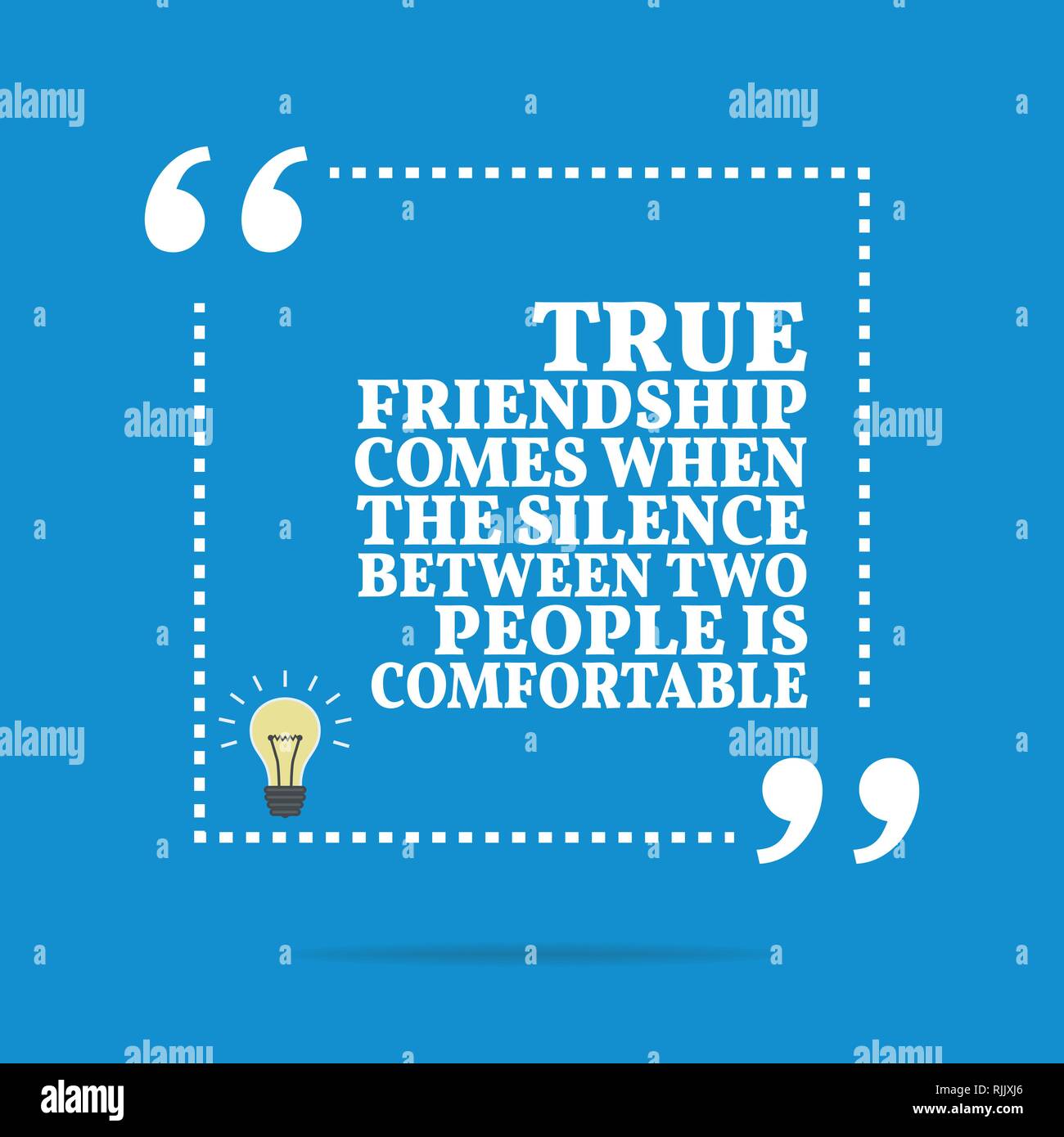 Inspirational motivational quote. True friendship comes when the ...