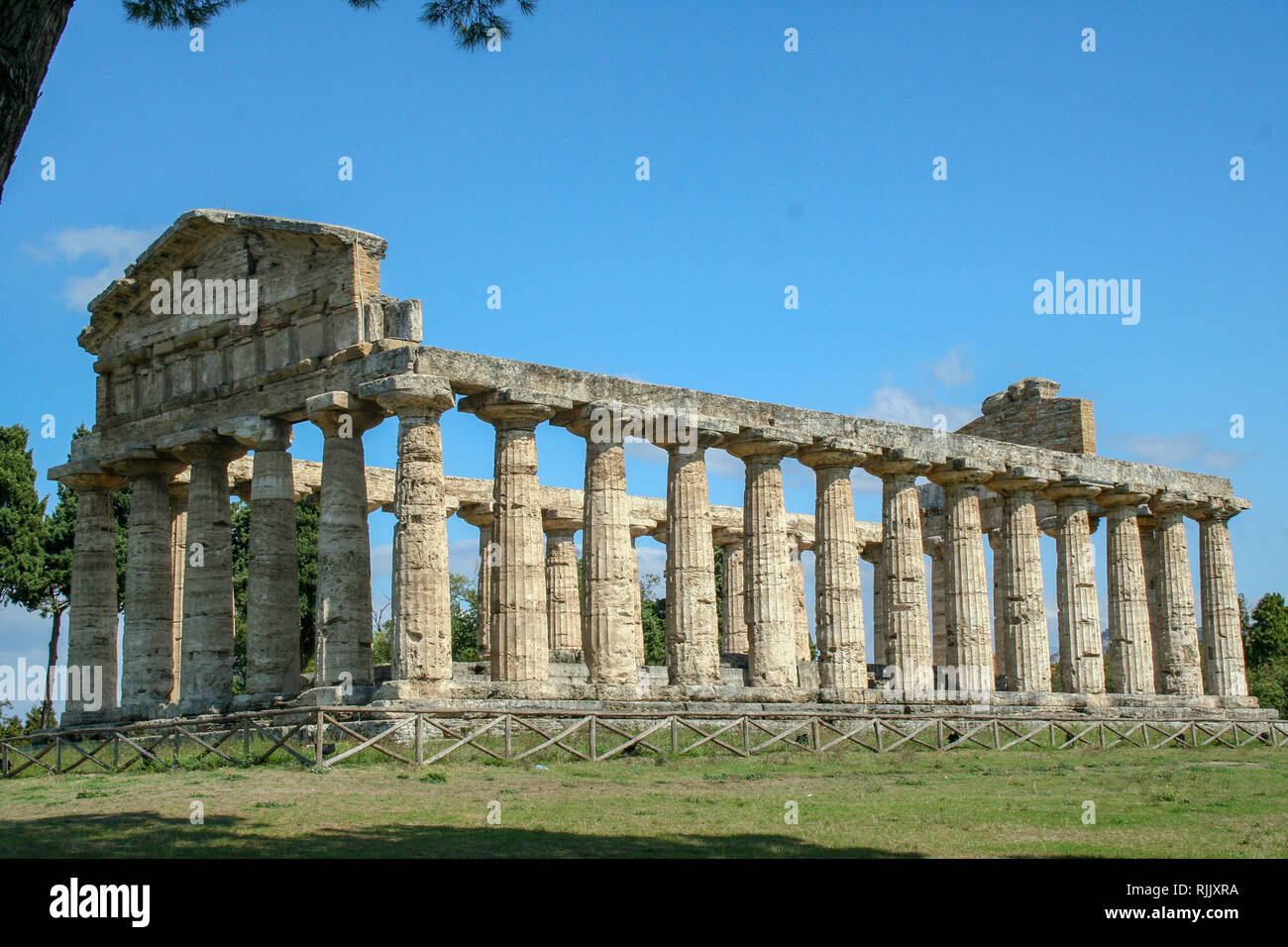 The temple of Athena , known as the Temple of Ceres, in the ...