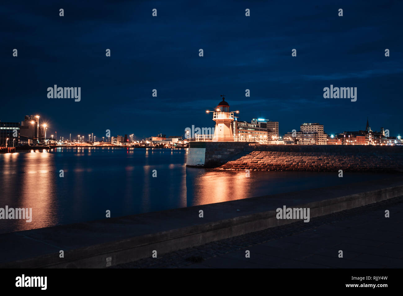 Malmo cityscape downtown night hi-res stock photography and images - Alamy