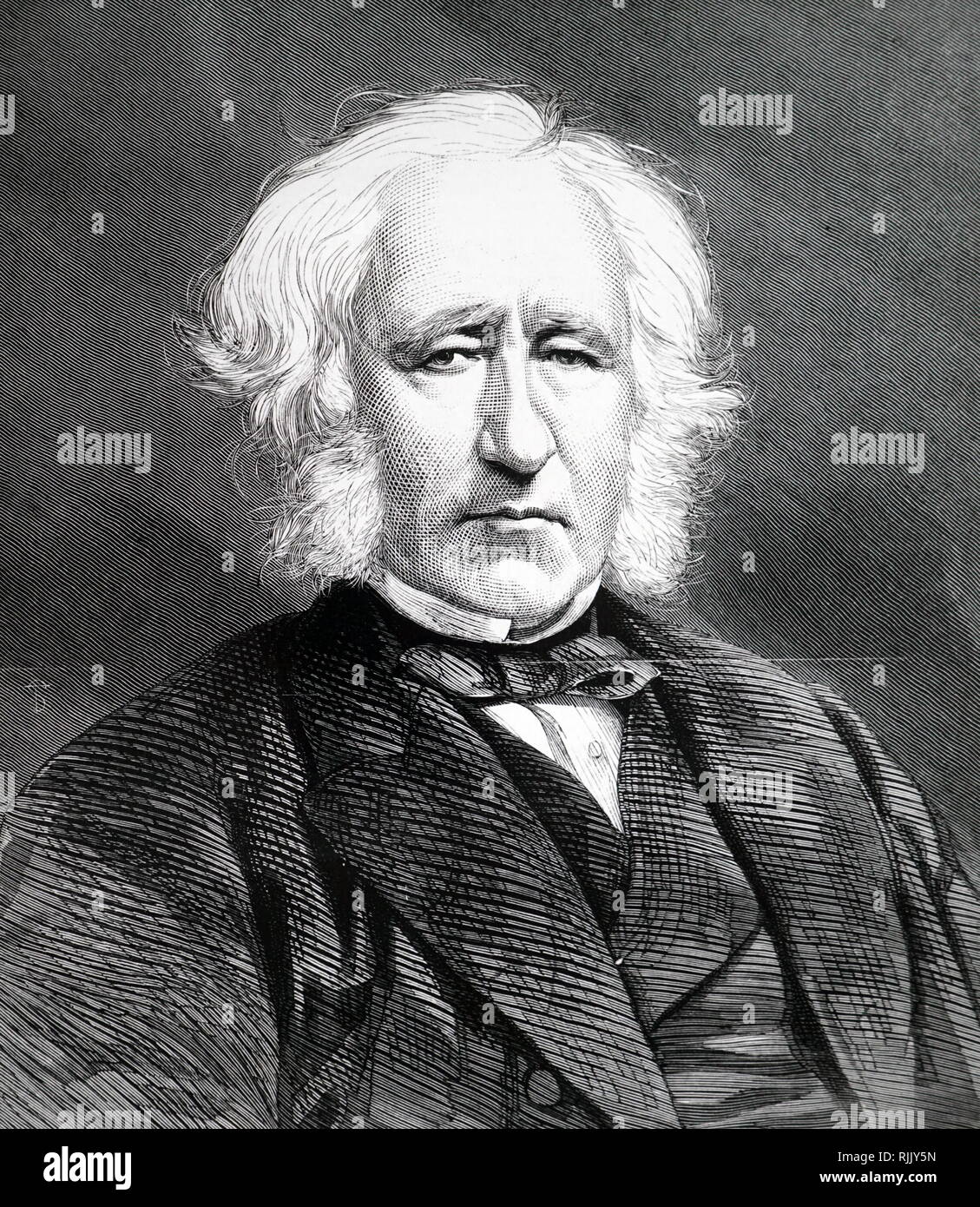 An engraving depicting Robert Napier, 1st Baron Napier of Magdala (1810 ...