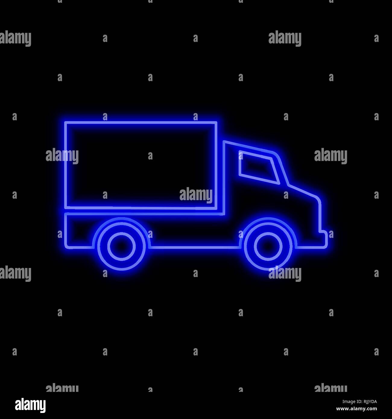 Electric vehicle icon glowing Stock Vector Images - Alamy