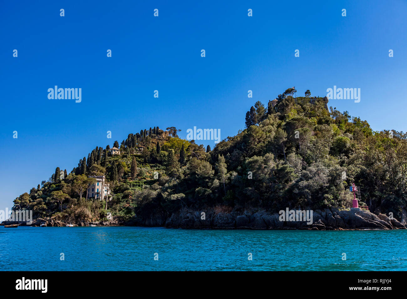 Castello brown castle in portofino hi-res stock photography and images ...