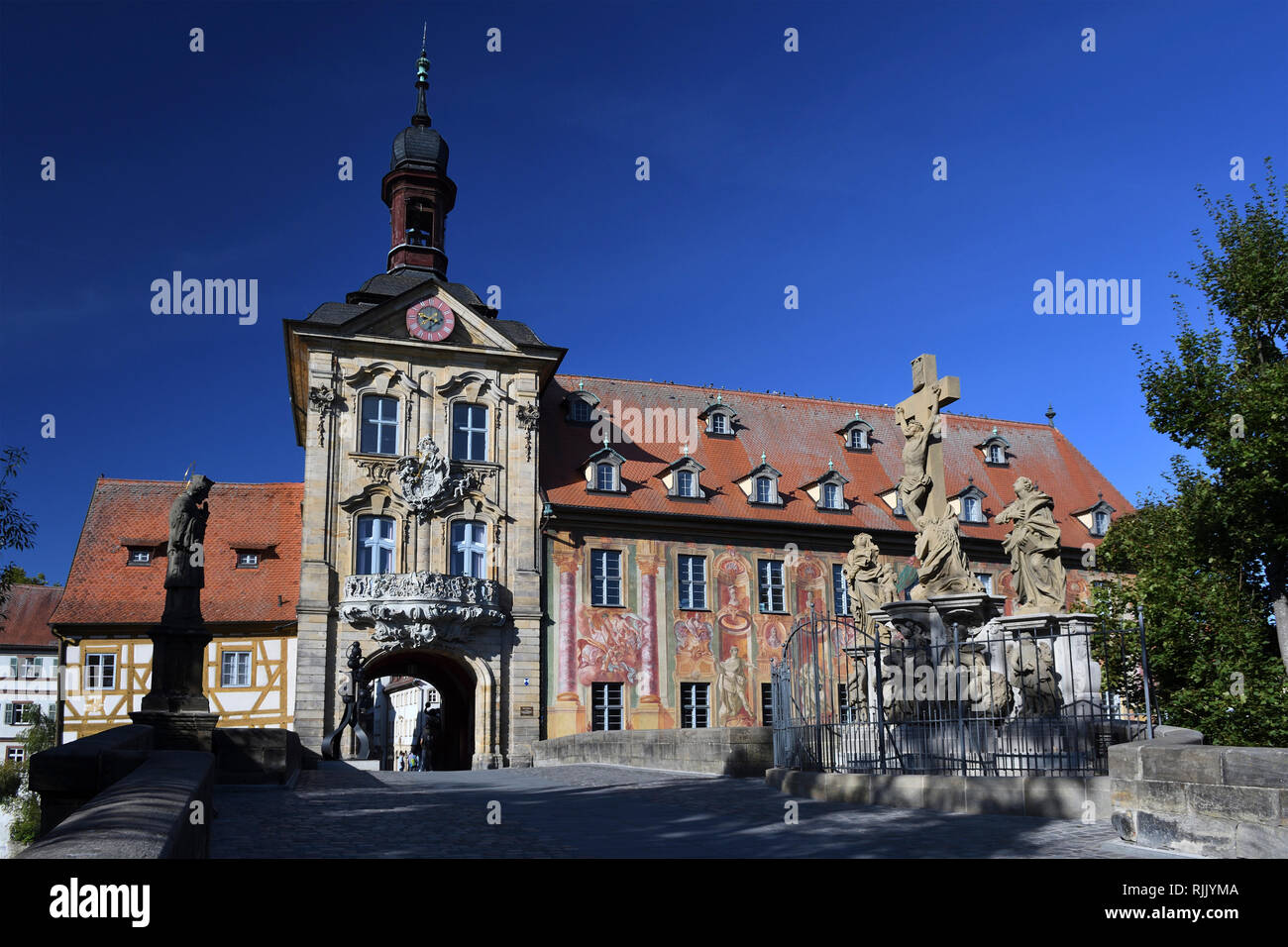 old town hall;river regnitz;bamberg;germany Stock Photo - Alamy
