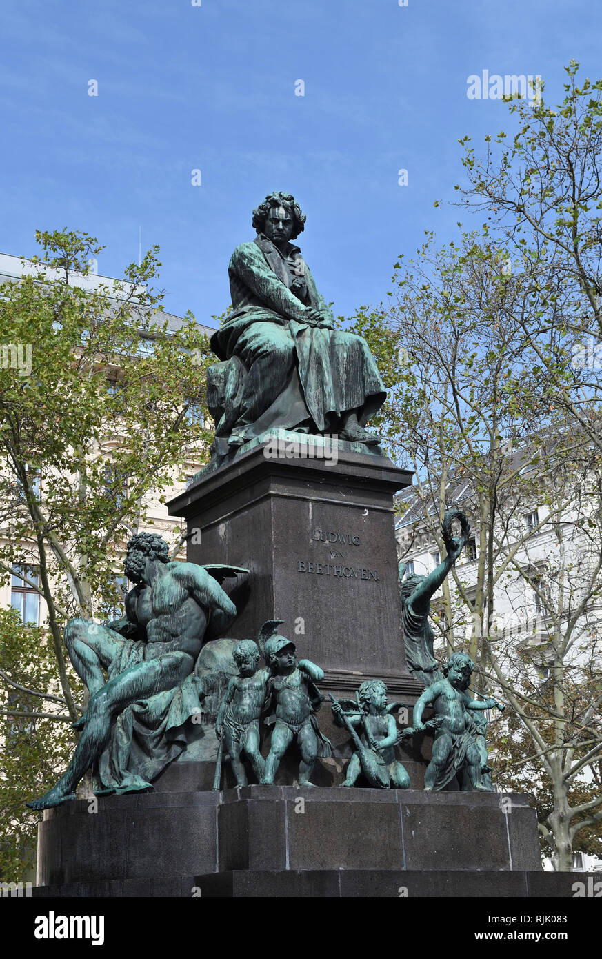 Statue ludwig van beethoven austria hi-res stock photography and images ...