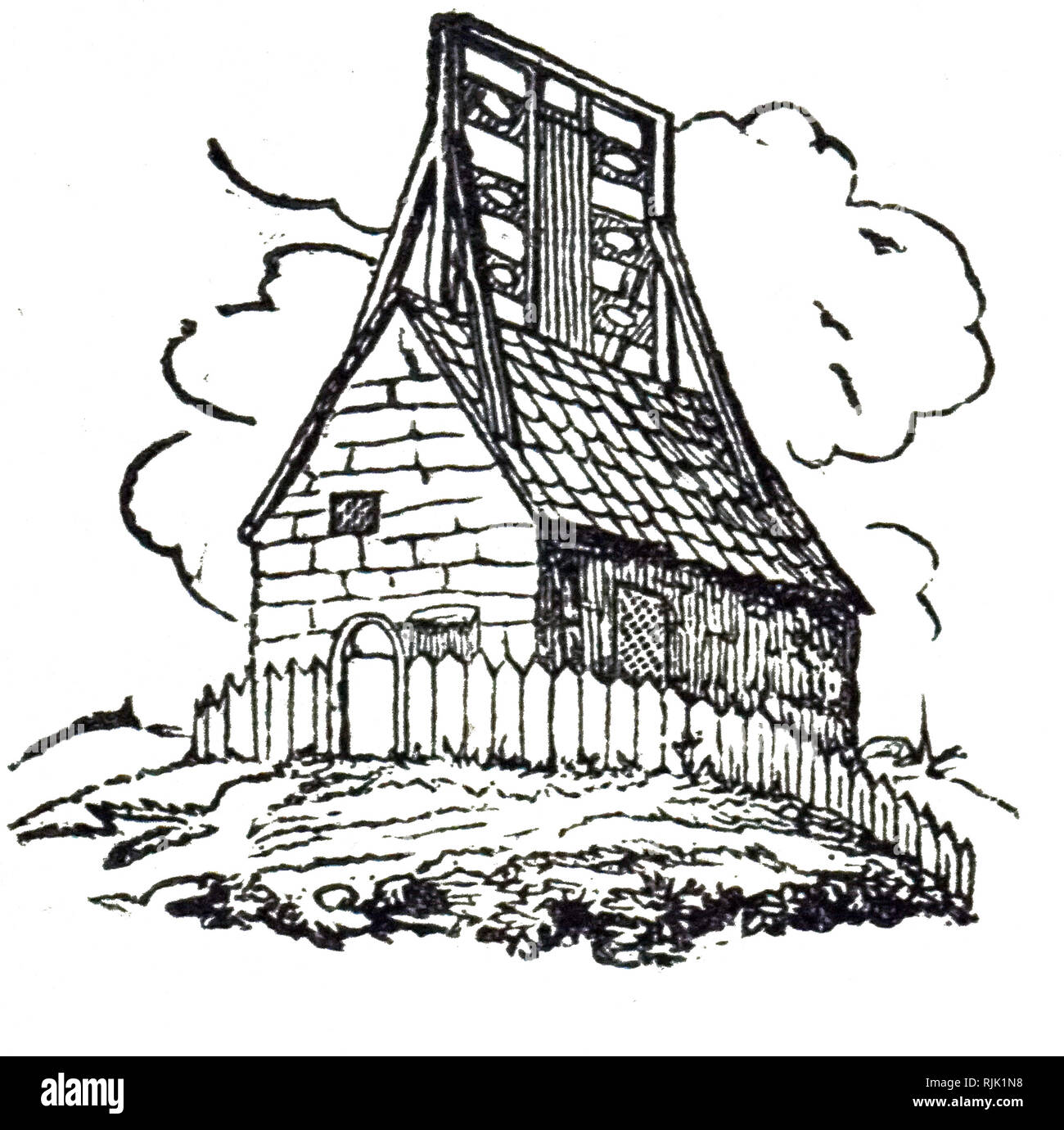 An engraving depicting a telegraph tower using Lord George Murray's ...