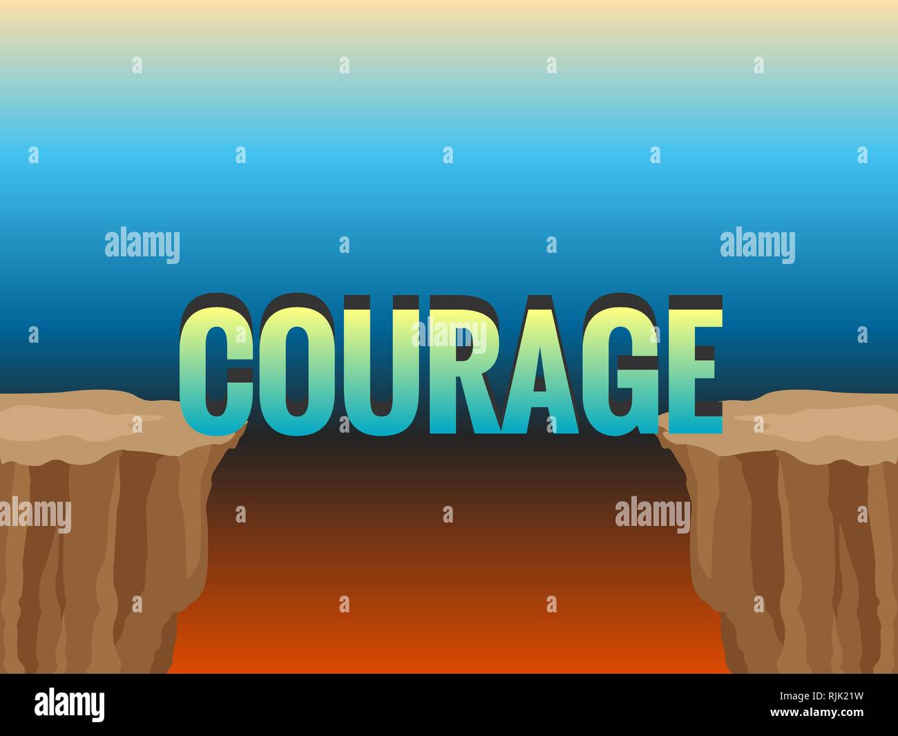 Bravery word Stock Vector Images - Alamy