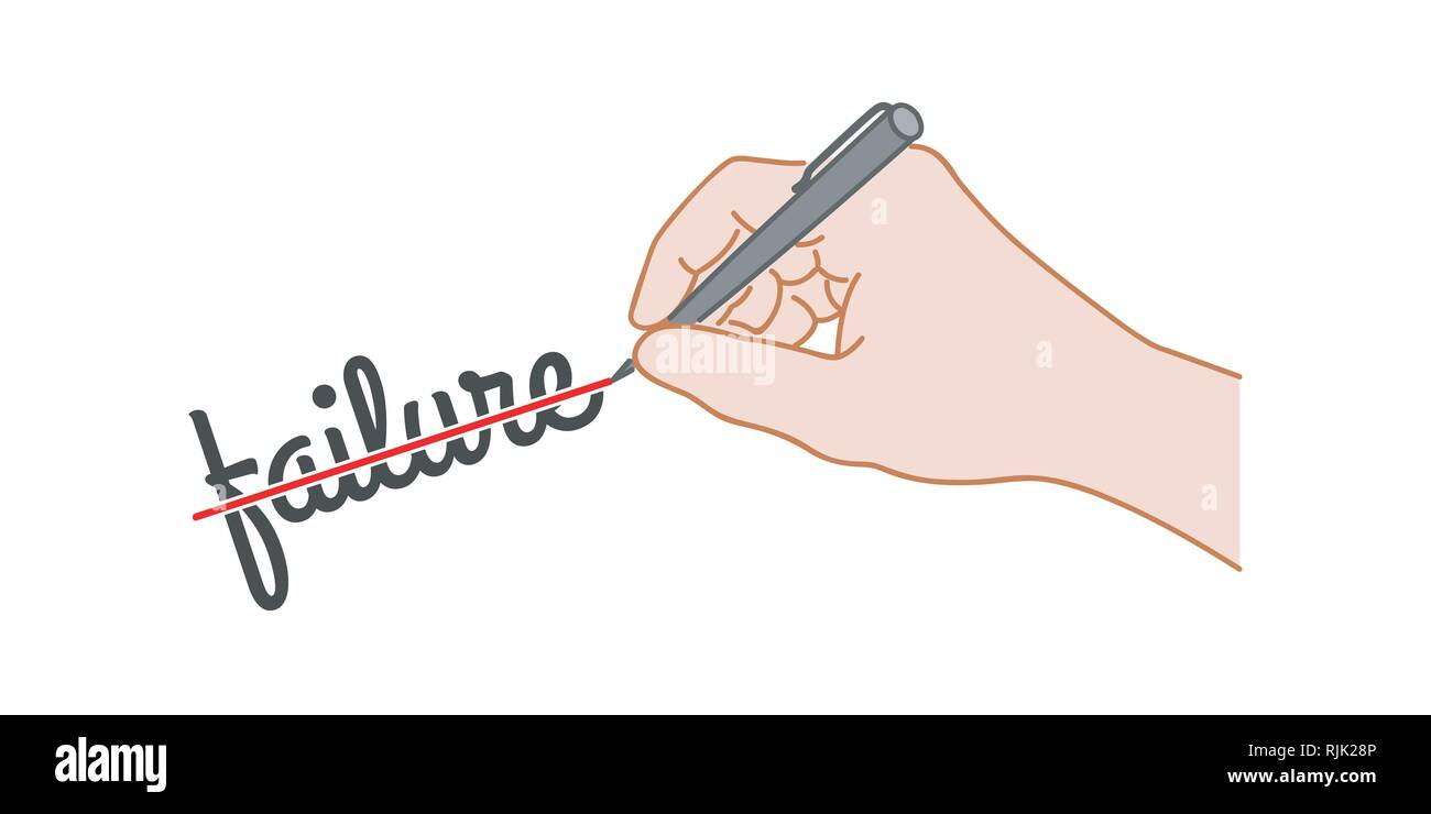 Writing crossed out Stock Vector Images - Alamy