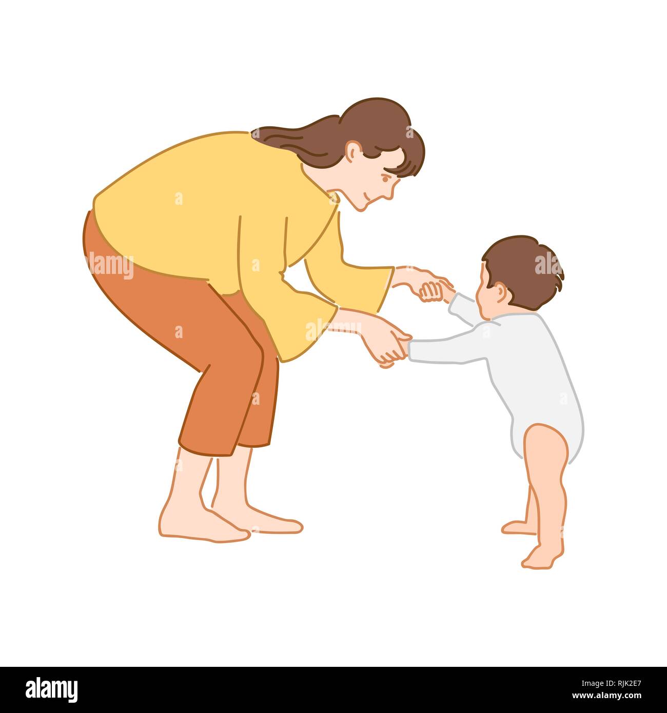 Little baby hands Stock Vector Images - Alamy