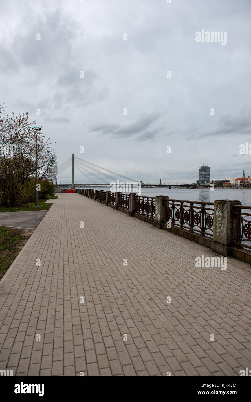 empty asphalt road outside city. countryside driveway with clean ...