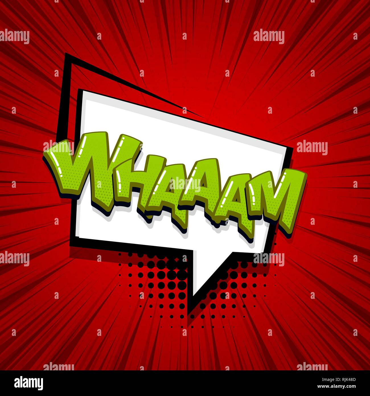 Comic speech bubble wham Stock Vector Images - Alamy